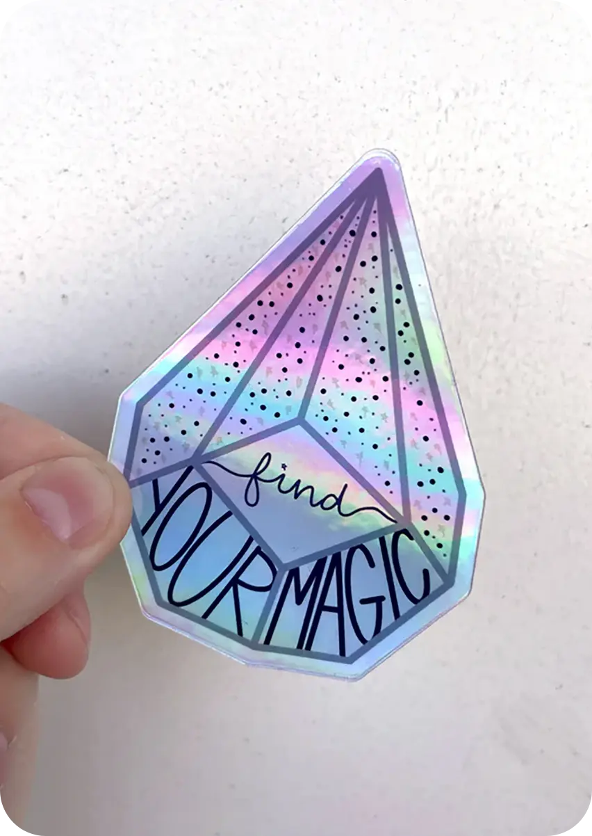 holographic labels custom