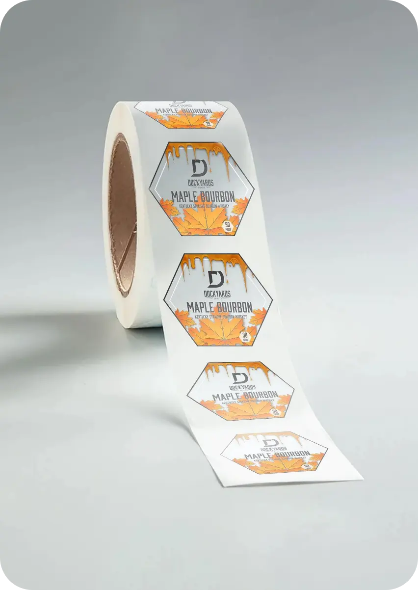 Custom waterproof sticker labels